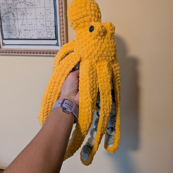 Toys | Anchor The Octopus Handmade Crochet Amigurumi Stuffie Yellow ...